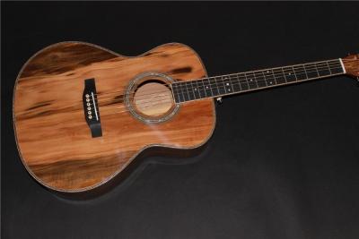 China AAAA all Solid imported apple wood OM body style acoustic electric guitar for sale