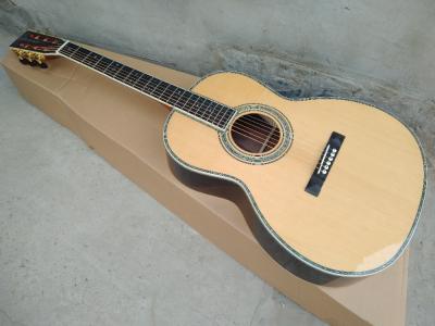 China AAA solid spruce top 39 inch Acoustic Guitar custom Ebony fretboard ooo style electric Guitar for sale