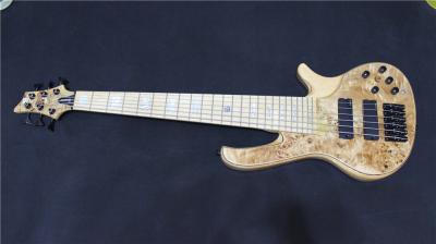 China 6 string classic electric bass active circuit EMG black hardware free shipping for sale