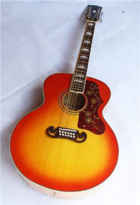 China Chibson J200s 12 string acoustic guitars,solid spruce top, flamed maple back and side, free shipping for sale
