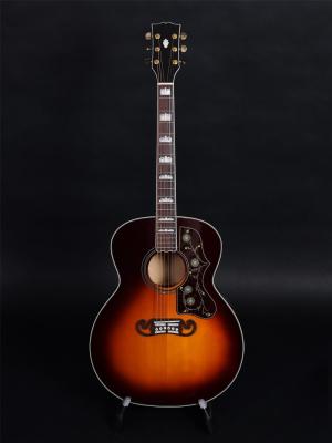 China Customized 43 Inch size solid wood acoustic guitar flamed maple back side rosewood fingerboard for sale
