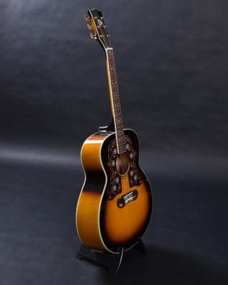 China Customized 43 Inch jumbo size solid wood acoustic guitar flamed maple back side rosewood fingerboard for sale