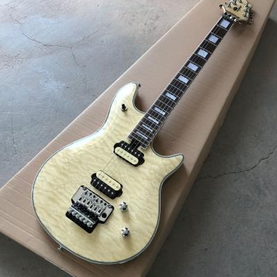 China High quality EVH Wolfgang Edward Van Halen Guitars quilted vibrato Floyd Rose Electric Guitars for sale