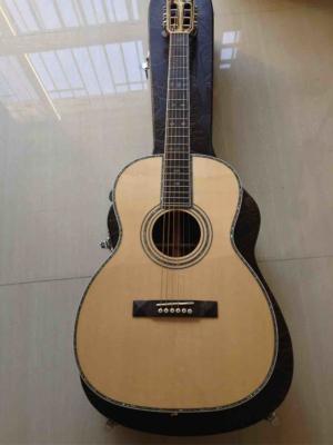 China All Solid OO42SC Acoustic Electric Guitar AAA Spruce Top Mahogany Neck Custom Handmade for sale