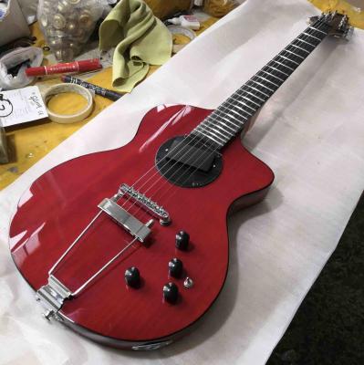 China Custom Special Antique Cherry Electric Guitar in Red for sale