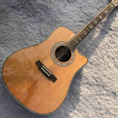 China D Style Solid Cedar Top Cutaway 41