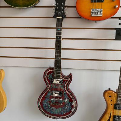 China Custom professional guitar playing shell carving technology electric guitar can be customized collection for sale