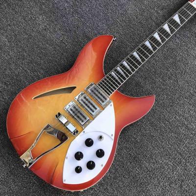 China Orange burst 12 strings Ricken 360 model Electric Guitar,Factory custom hollow body Rick Jazz Guitar Te koop