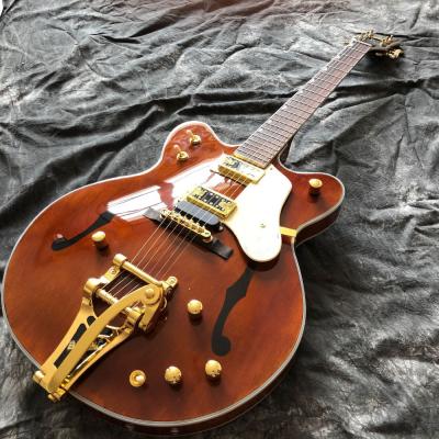 China Semi Hollow Body Jazz Electric Guitar with Gold Color Hardware Rosewood Fingerboard for sale