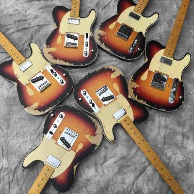 China Custom Limited Edition Relic Tele Electric Guitar in Sunburst Tele Electric Guitar for sale
