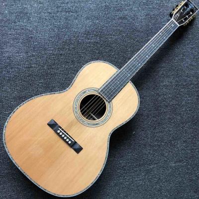 China 00042 acoustic guitar 000 42 acoustic electric guitar round body classic acoustic guitar solid top guitar for sale