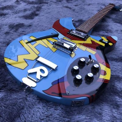 China Custom WHAAM 330 Electric Guitar TPP Paul Weller Roy Lichenstein Printing Vintage Jam for sale