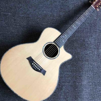 China Custom Rosewood Back Side Ebony Fingerboard 41 Inch Solid Spruce Top Acoustic Electric Guitar Customized LOGO is OK for sale