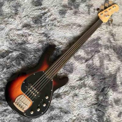 China Custom High Quality 5 Strings MM StingRay Active Pickups 9V Battery Electric Bass Guitar for sale