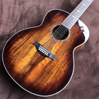 China Custom 43 Inch JUMBO Style KOA Wood Acoustic Guitar With Rosewood Fingerboard Mahogany Body KOA Back Side for sale