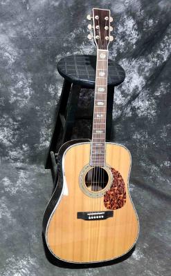 China Custom Solid Cedar Top 45c Body Dreadnought Classic Acoustic Guitar with FSM Pickup 301 Hardcase for sale