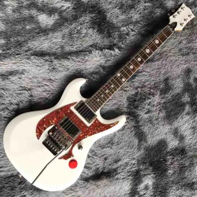 China Custom Grand PES RZK1 Killer Switch Electric Guitar in White with Active Style Pickup for sale