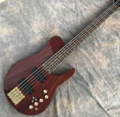 China Custom Grand Guitar Bass 5 String Bass Elm Body Fingerboard Inlay Acoustic Steel String Guitars Acoustic Guitar for sale