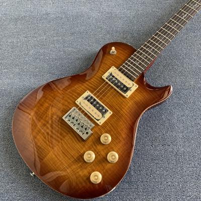 China Custom Grand Flamed Maple Top Electric Guitar with Chrome Hardware for sale