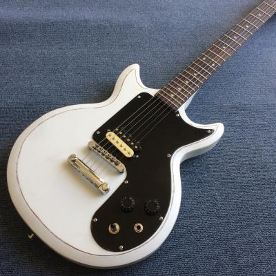 China Custom Chrome Hardware with Tone-Pro Bridge Semi-Gloss Finish Alpine White Electric Guitar for sale