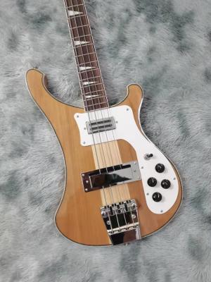 China Custom 4 String Bass Log Color Maple Neck Through Mahogany Body for sale
