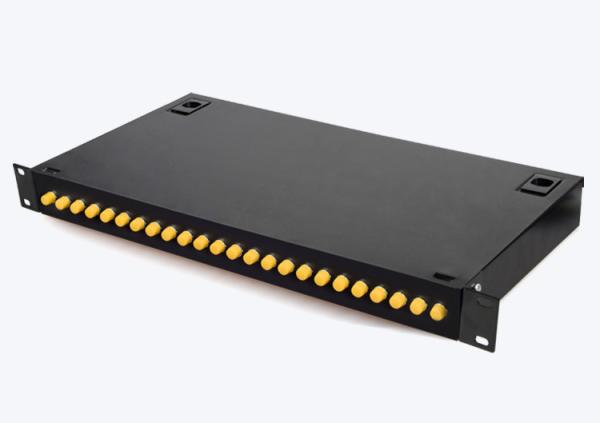Quality Cold Rolled Plate 24 Ports ST UPC Corning Fiber Optic ZTE FTTH Patch Panel for for sale