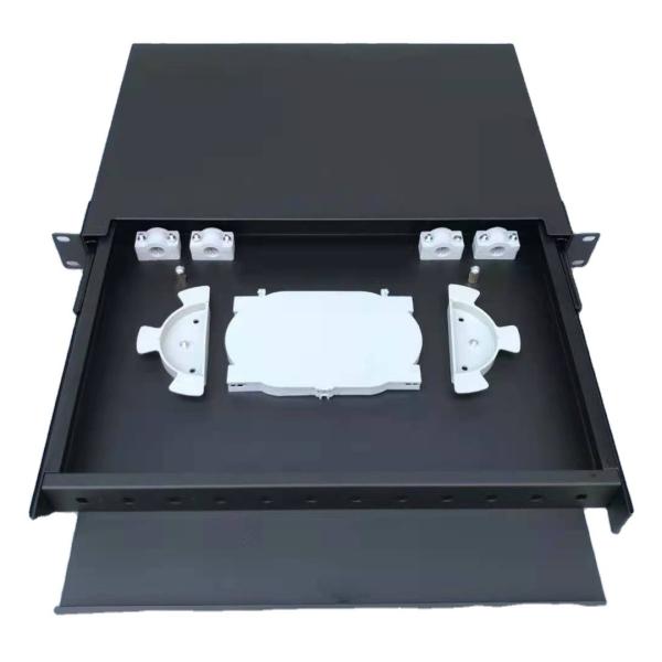 Quality Cold Rolled Plate 1U 24 Port SC SX FTTH Fiber Optic Patch Panel for 19 Inch Rock for sale