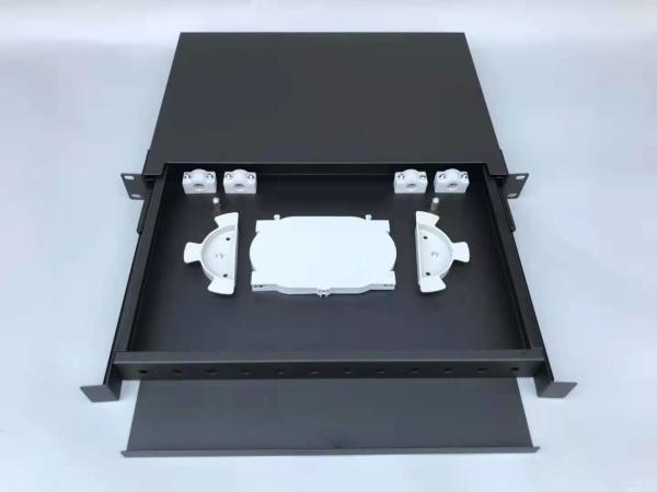 Quality Cold Rolled Plate 1U 24 Port SC SX FTTH Fiber Optic Patch Panel for 19 Inch Rock for sale