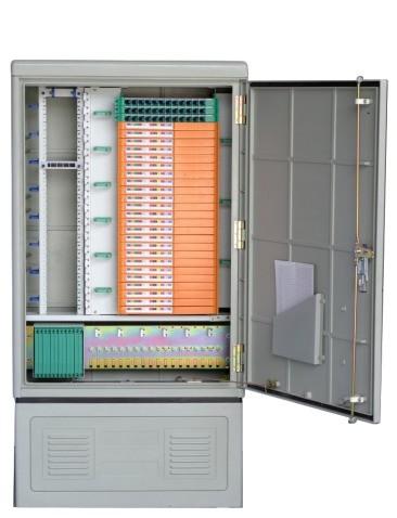 Quality FTTH ODF Outdoor 96 144 288 576 Core Fiber Optic Cross Connect Cabinet for sale