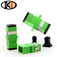 China Single Mode Multi Mode Fiber Optic SC Simplex Flange Adapter Coupler for Network None for sale