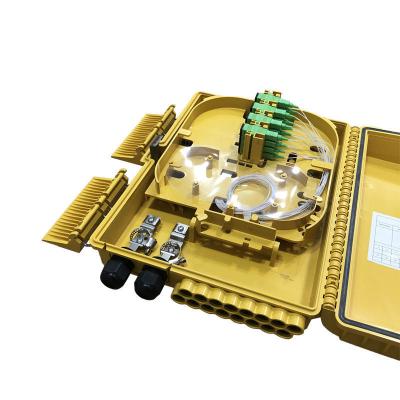 China ABS/PC ABS/PC 16 Core Fiber Optical Terminal CTO/NAP Distribution Box with 1x16 PLC Splitter for sale