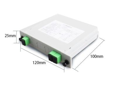 China Customized G657 Fiber Type 2x1 Card Splitter 1*2 for 4G Network Fiber Optic Cabinet for sale