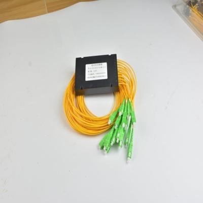 China Network PLC Splitter SC/APC ABS Box Singlemode Fiber Optical Splitter SC/UPC PCL Splitter for sale
