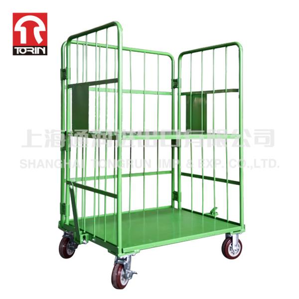 Quality Torin SWK1021 Double Folding Logistics Processing Steel Roll Container	roll Cart for sale