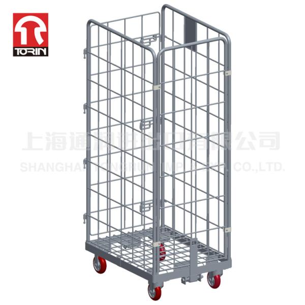 Quality Torin SWK1042-WOT Steel Multi-layer Movable Folding Cargo Storage Steel Roll Container	roll Cart for sale