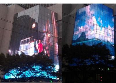 中国 放射屋外LEDの網の表示P10高く透明な明るさ 販売のため