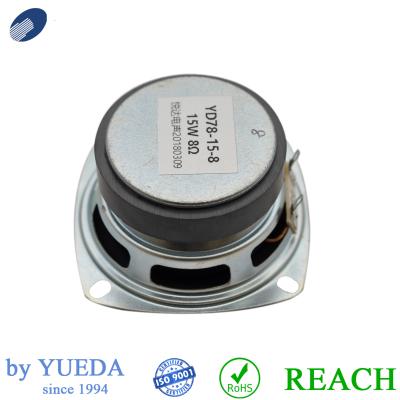 China Full Range Custom Raw Frame Speakers 15W 8ohm 78mm Low Frequency For Music Box for sale