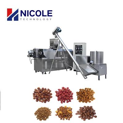 China Twin Screw Dry Dog Food Extrusion Machine Fully Automatic Customized for sale