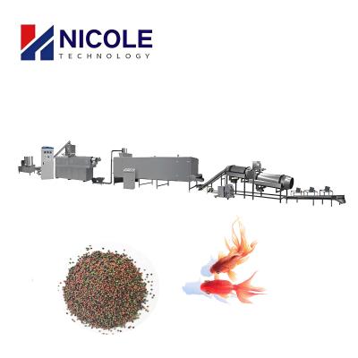 China 30 Mold Fish Feed Production Line , Automatic Fishing Pellet Making Machine Abb Motor for sale