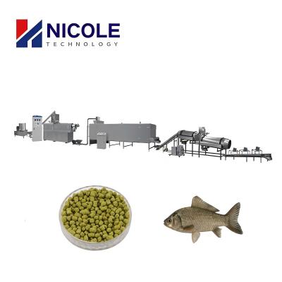 China Complete Automatic Extrusion Floating Fish Feed Production Line 500kg/H for sale