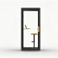 China Compact Soundproof Discussion Pod Modular Booth W1000xD1000xH2200mm for Agile Workspaces for sale