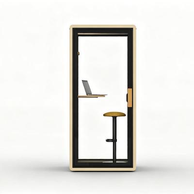 China 220V Mini Modern Office Soundproof Booth Built In Ventilation System OEM for sale