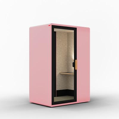 China Temporary Single Person Office Booth Pod Soundproof Custom for sale