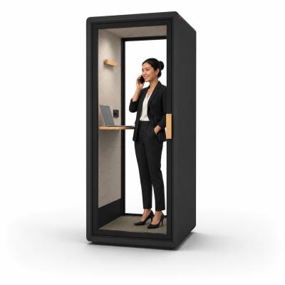 China Double Glazed Glass Acoustic Soundproof Vocal Booth Pod For Offices for sale