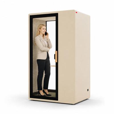 China Modular Workspaces Personal Soundproof Booth Office Cabin Assembly USB Charging for sale