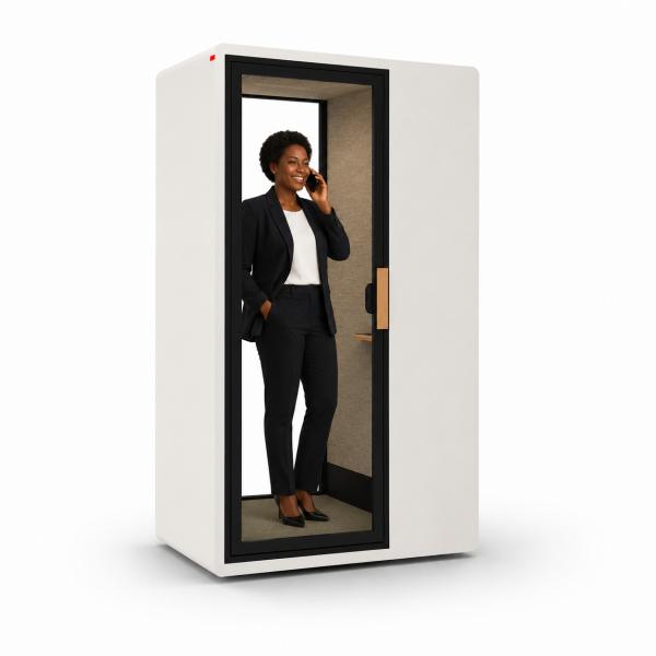 Quality Prefabricated Office Portable Soundproof Pod Booth With Integrated Power Outlets for sale