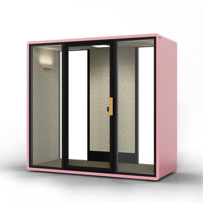 China Interior Vocal Isolation Booth Sound Proof Acoustic Cabin For Business Meeting for sale