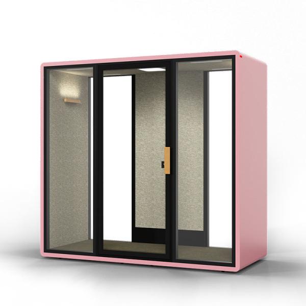 Quality Interior Vocal Isolation Booth Sound Proof Acoustic Cabin For Business Meeting for sale