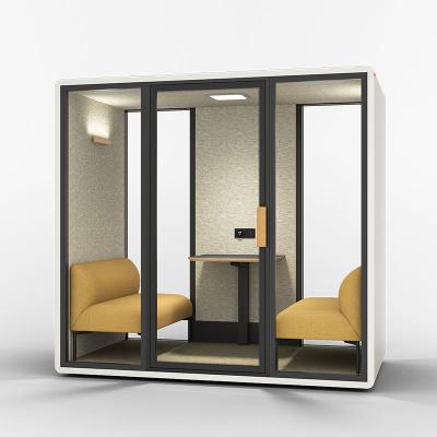 China Custom Privacy Phone Booth Acoustic Meeting Cabin Prefab For Office Calls for sale