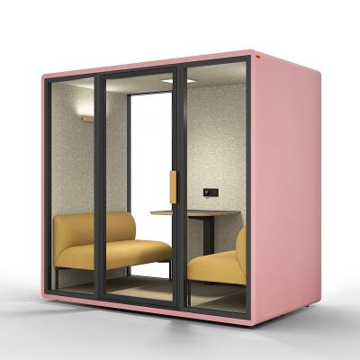 China Commercial Office Prefab Soundproof Room Pod Portable Silent Ventilation System for sale